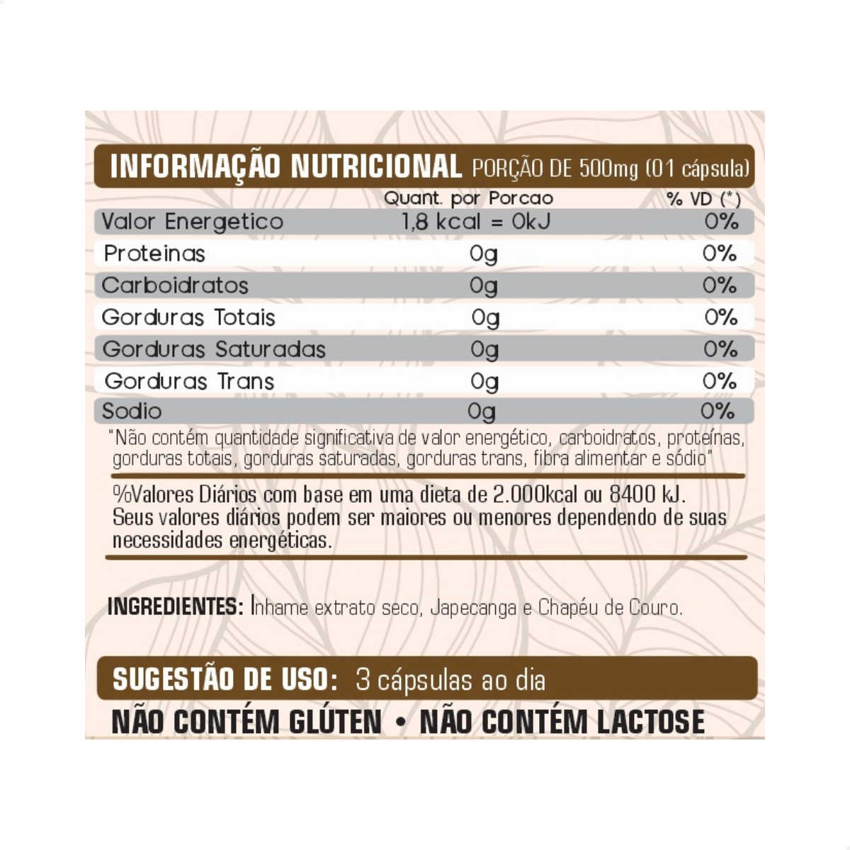 Elixir de Inhame 120 Cáps - Fonte Verde - Orbis Vita