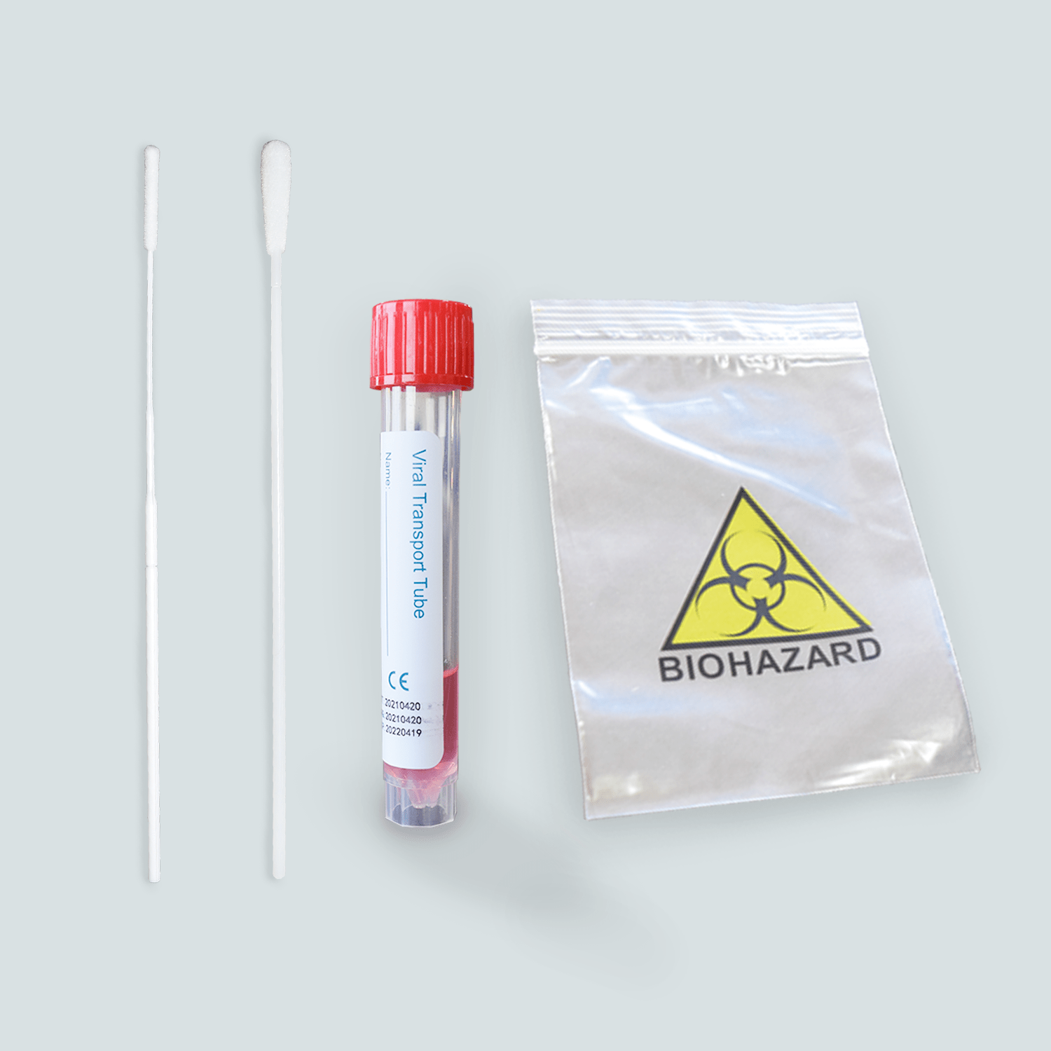 Kit Meio de Transporte viral com 2 Swabs Nylon - Global Labor