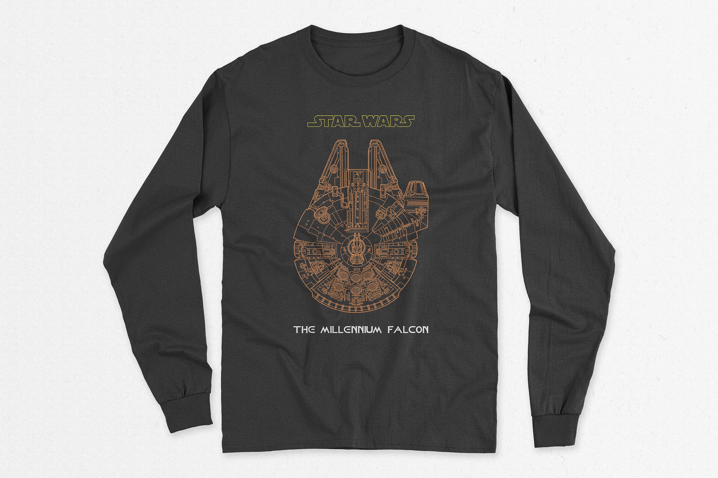 Camiseta Star Wars - The Millennium Falcon - Camisa 4 - Cine Clássicos ...
