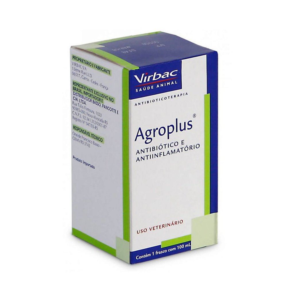 Agroplus 100 mL - Virbac - Kajavet Farmácia Veterinária