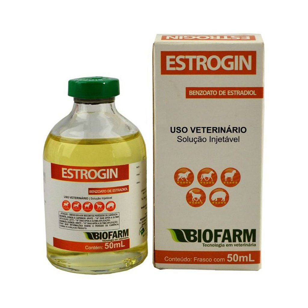 Estrogin 100 mL - Biofarm - Kajavet Farmácia Veterinária