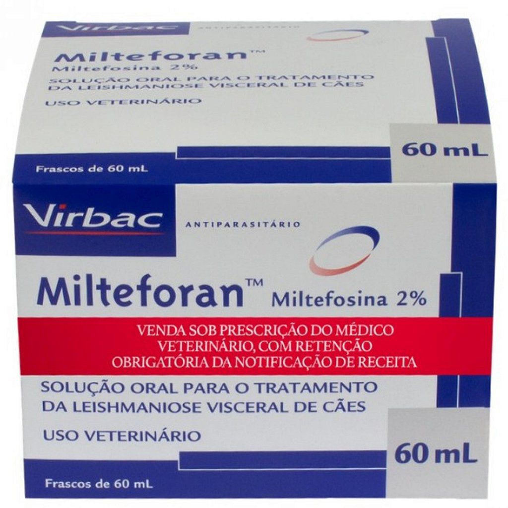 Milteforan 60 mL (Controlado) - Virbac - Kajavet Farmácia Veterinária