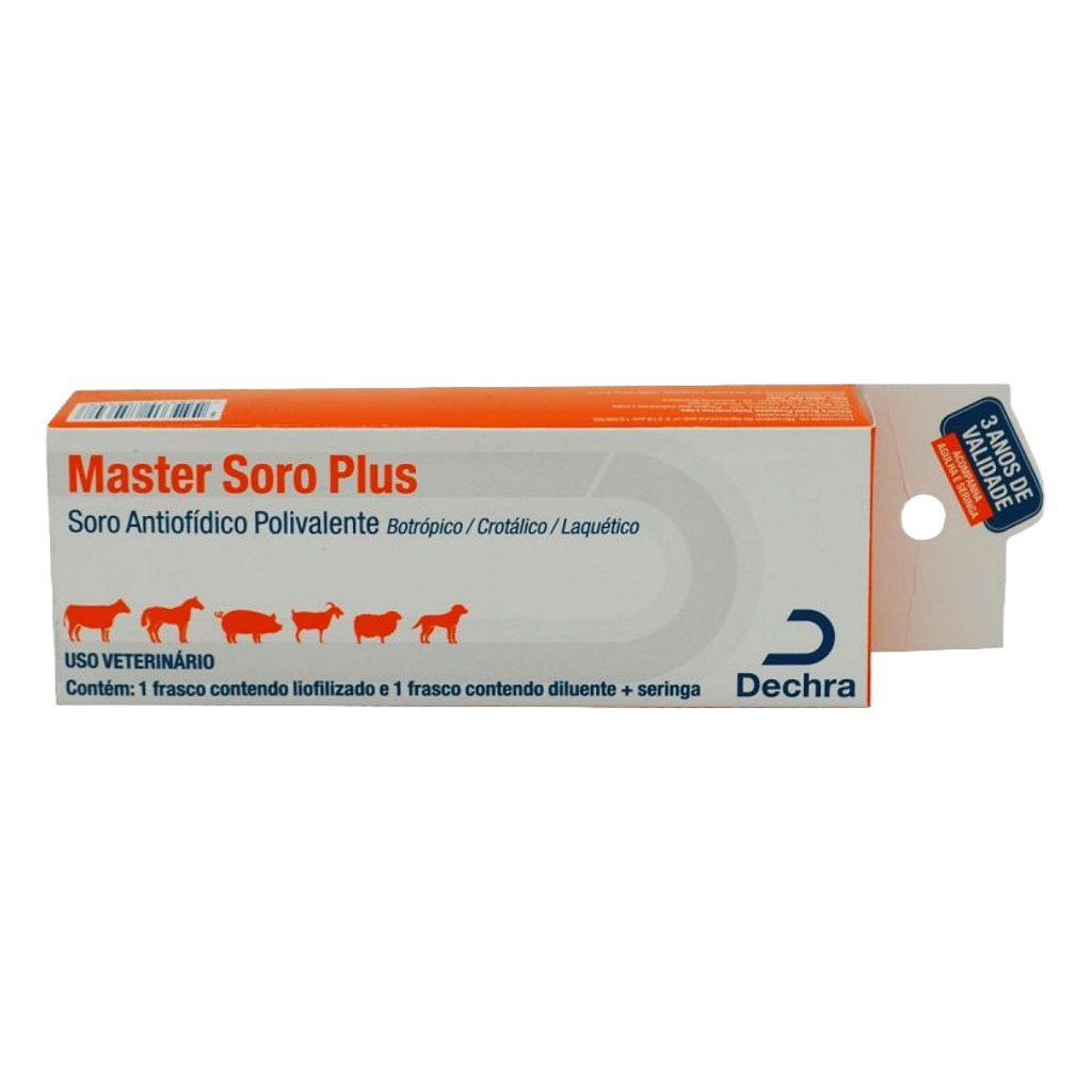 Master Soro Plus Soro Antiofídico 20 mL - Dechra - Kajavet Farmácia ...