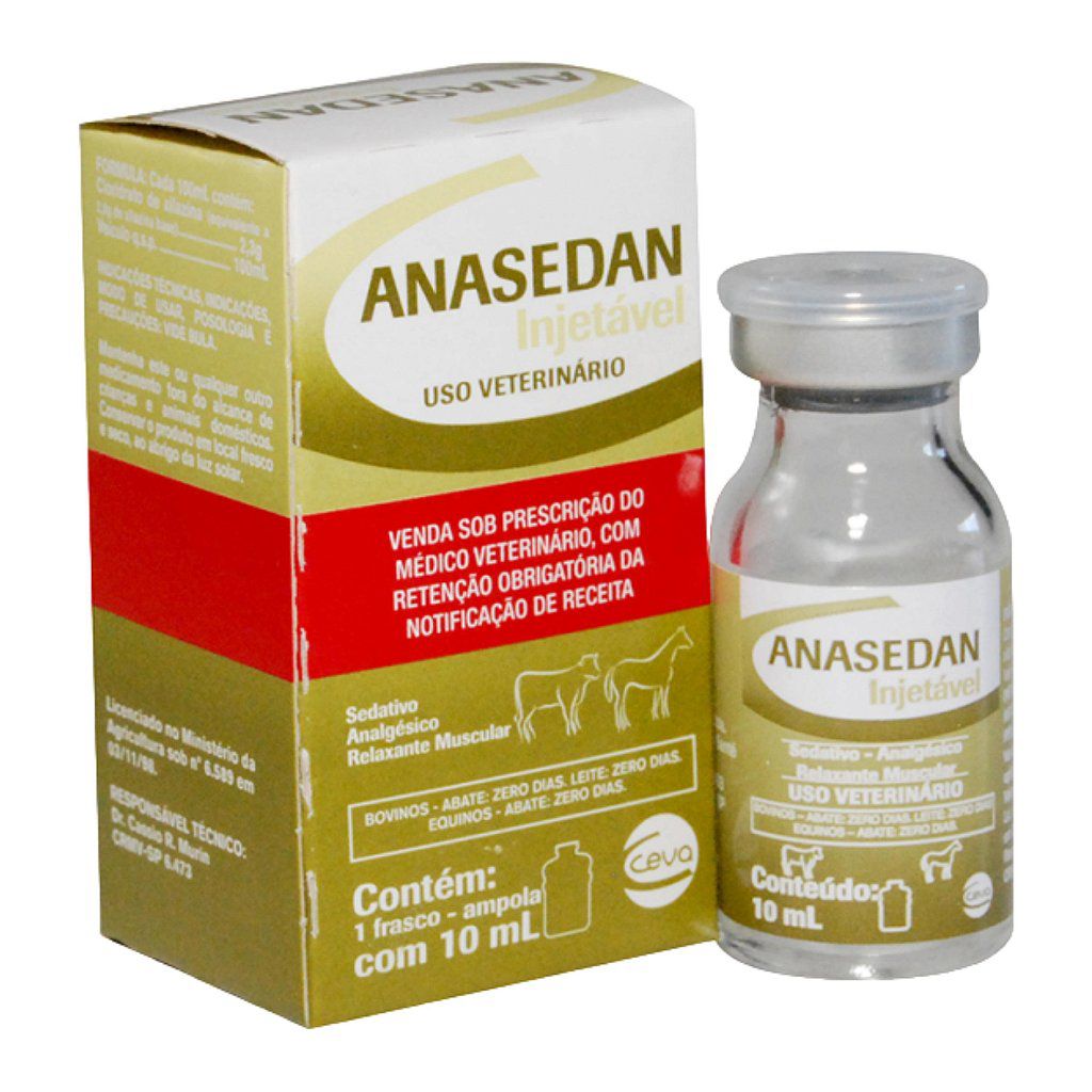 Anasedan 10 mL - Ceva - Kajavet Farmácia Veterinária