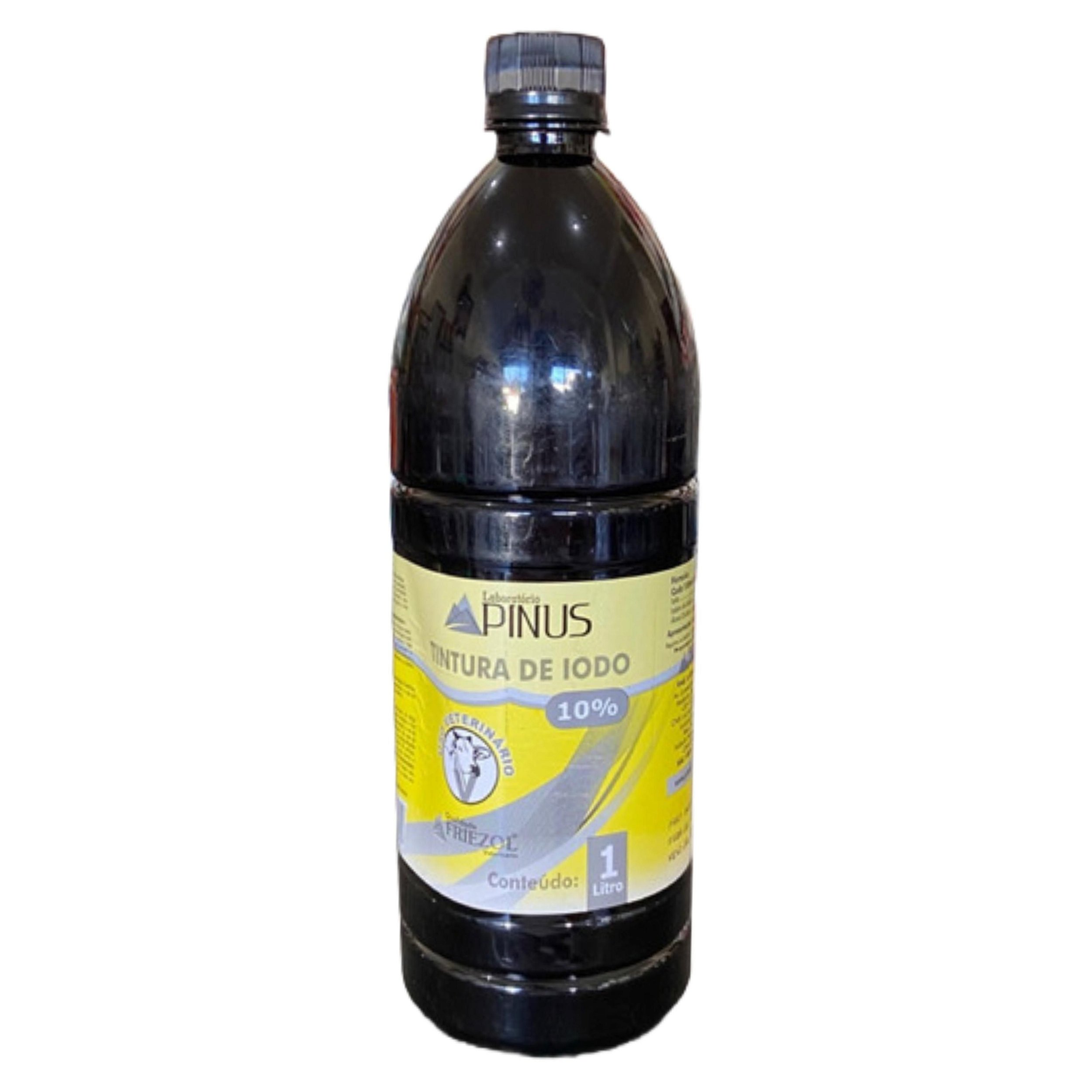 Tintura De Iodo 10% 1 Lt - Pinus - Kajavet Farmácia Veterinária