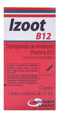 Izoot B12 15 mL - Agener União - Kajavet Farmácia Veterinária