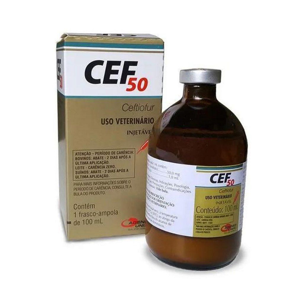 Cef-50 Ceftiofur Injetável 100 mL - Agener União - Kajavet Farmácia ...