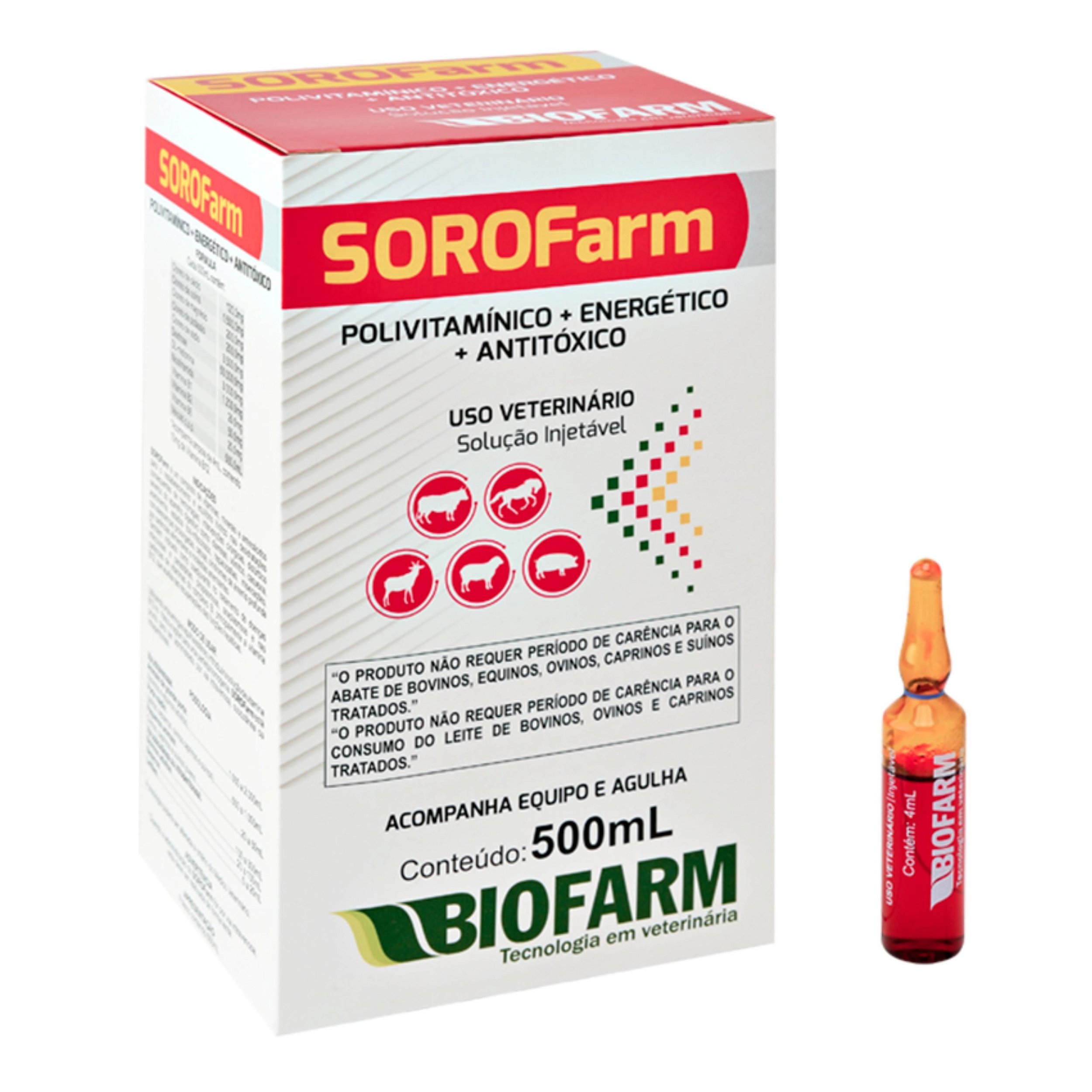 Sorofarm 500 mL - Biofarm - Kajavet Farmácia Veterinária