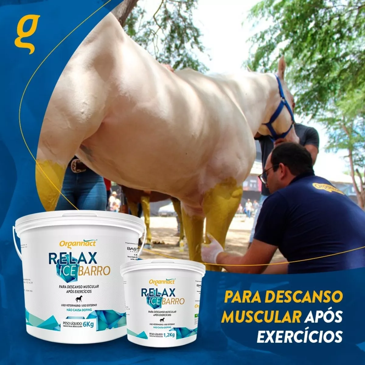 Relax Ice Barro 1,2 Kg - Organnact - Kajavet Farmácia Veterinária