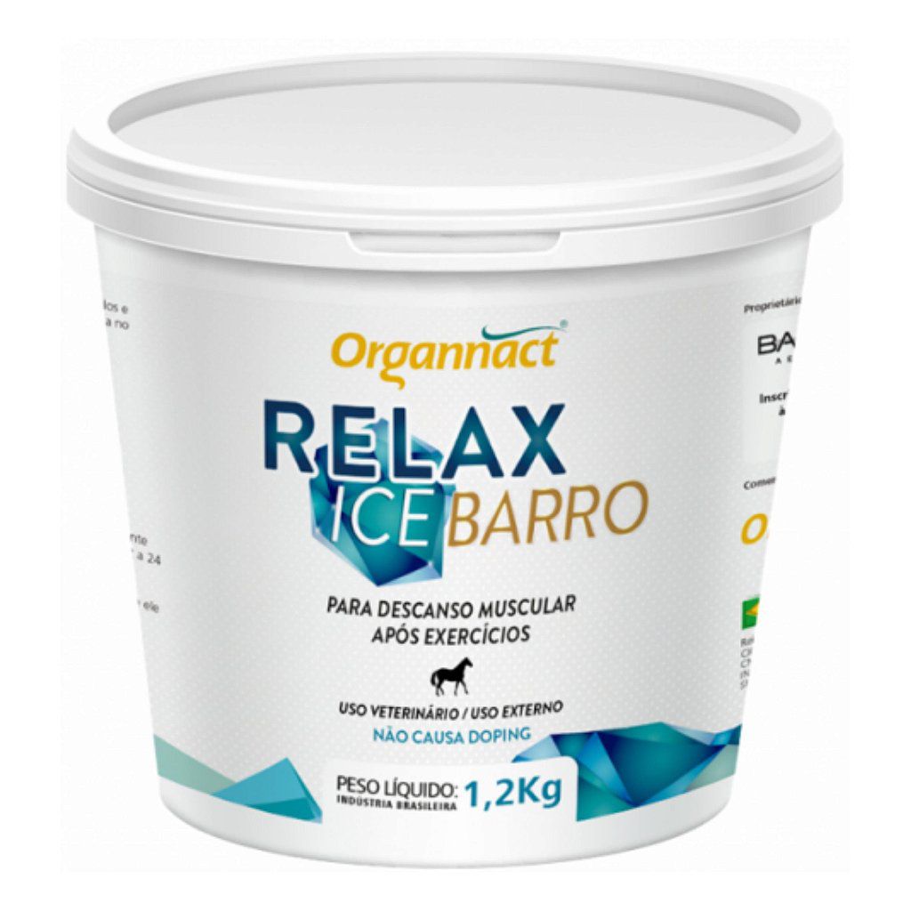 Relax Ice Barro 1,2 Kg - Organnact - Kajavet Farmácia Veterinária