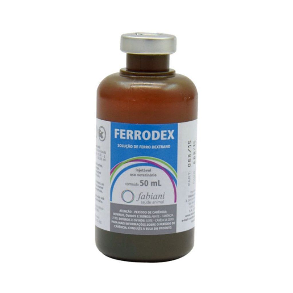 Ferrodex 50 mL - Fabiani - Kajavet Farmácia Veterinária