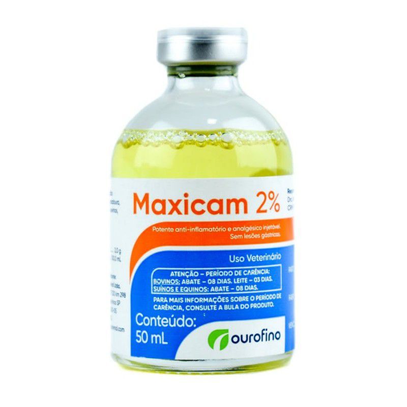 Maxicam 2% 50 mL - Ourofino - Kajavet Farmácia Veterinária