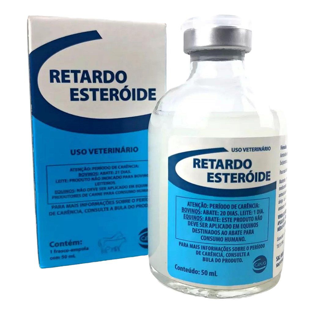 Retardo Esteróide 50 mL - Ceva - Kajavet Farmácia Veterinária