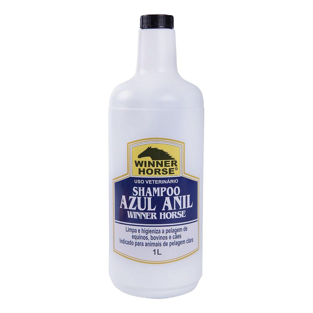 Shampoo Azul Anil 1 Lt - Winner Horse - Kajavet Farmácia Veterinária
