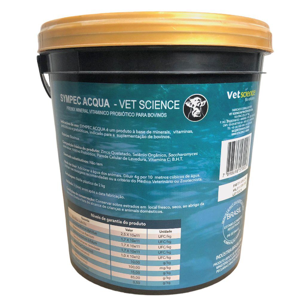 Sympec Acqua 2 Kg - Vet Science - Kajavet Farmácia Veterinária