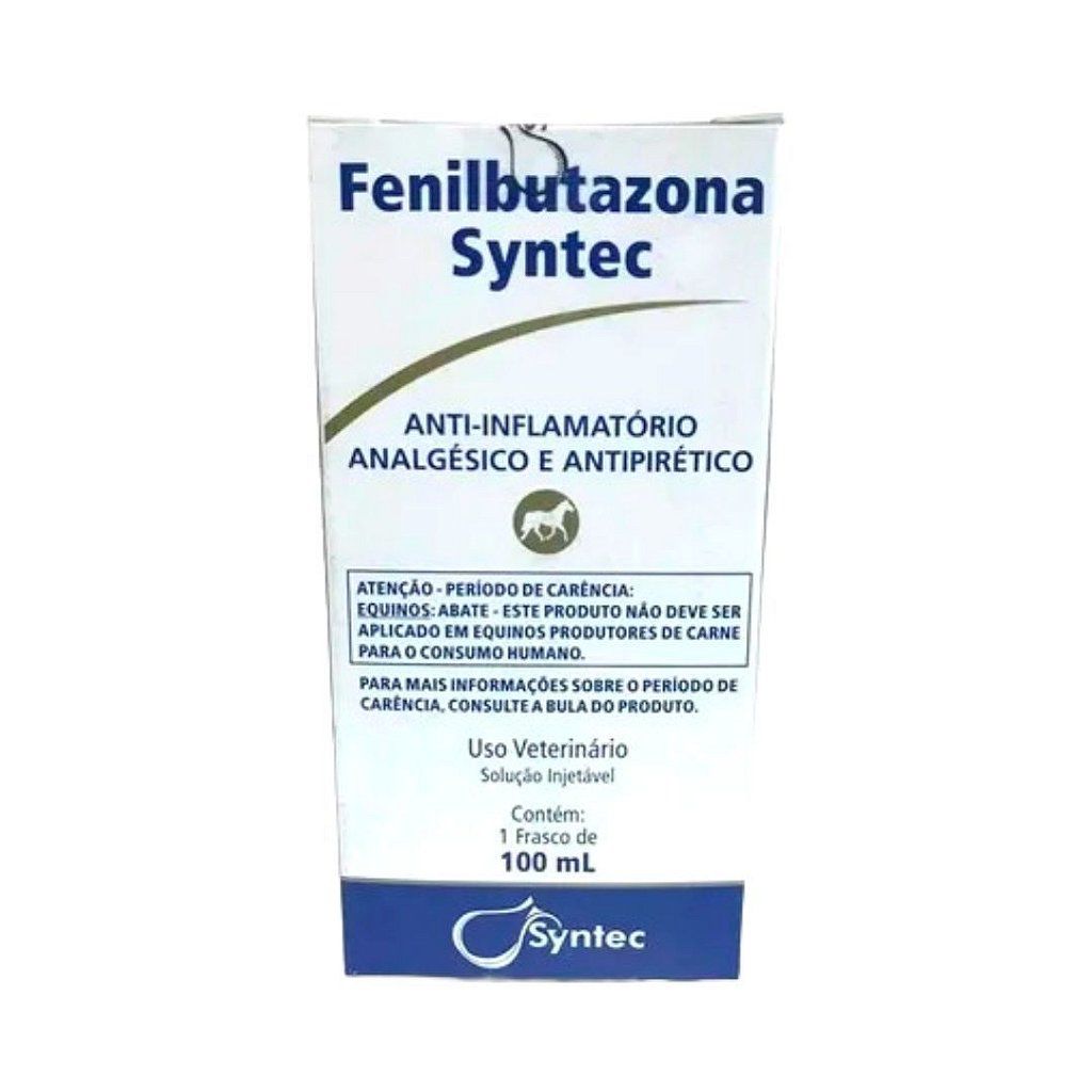 Fenilbutazona 100 mL - Syntec - Kajavet Farmácia Veterinária