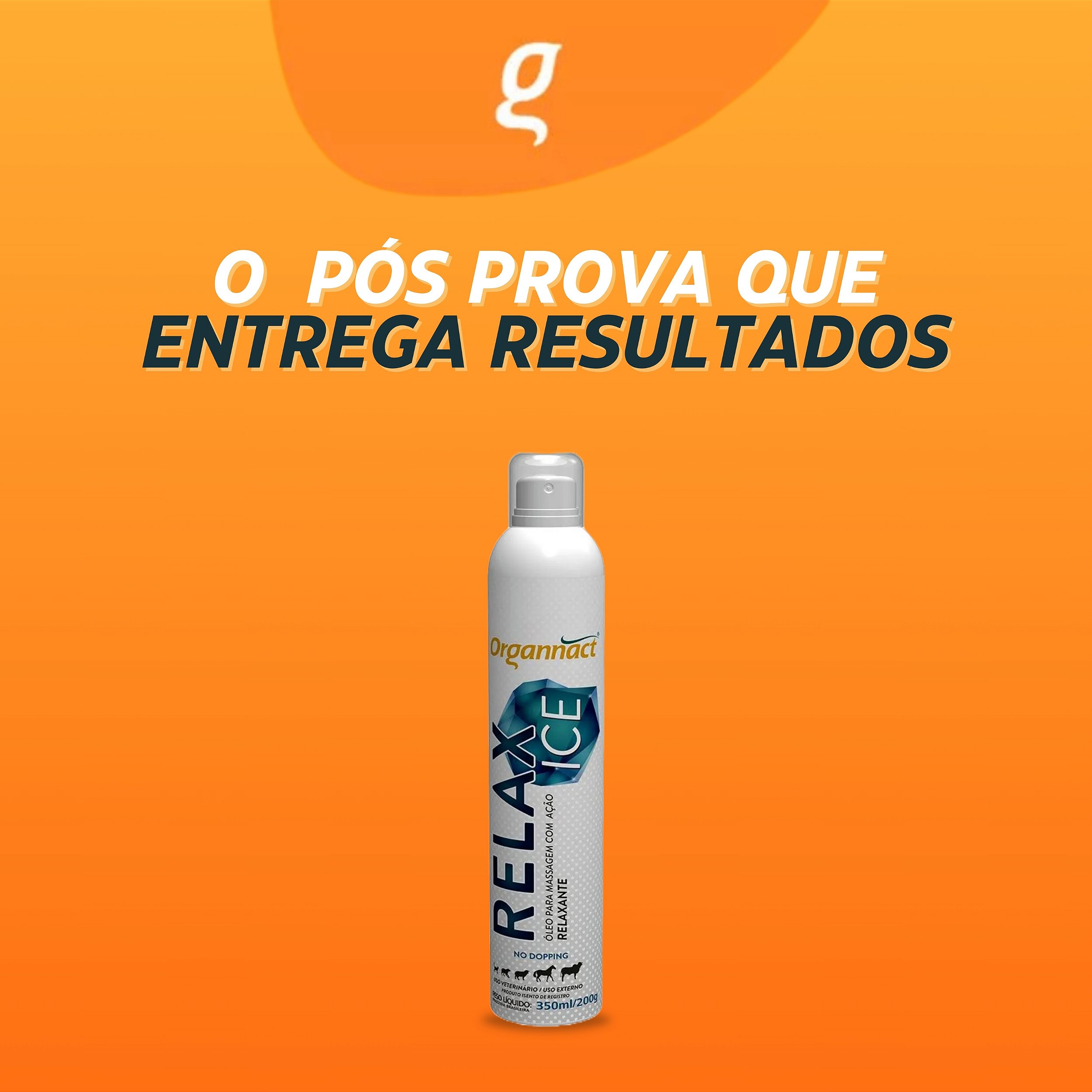 Relax Ice Spray 350 mL - Organnact - Kajavet Farmácia Veterinária
