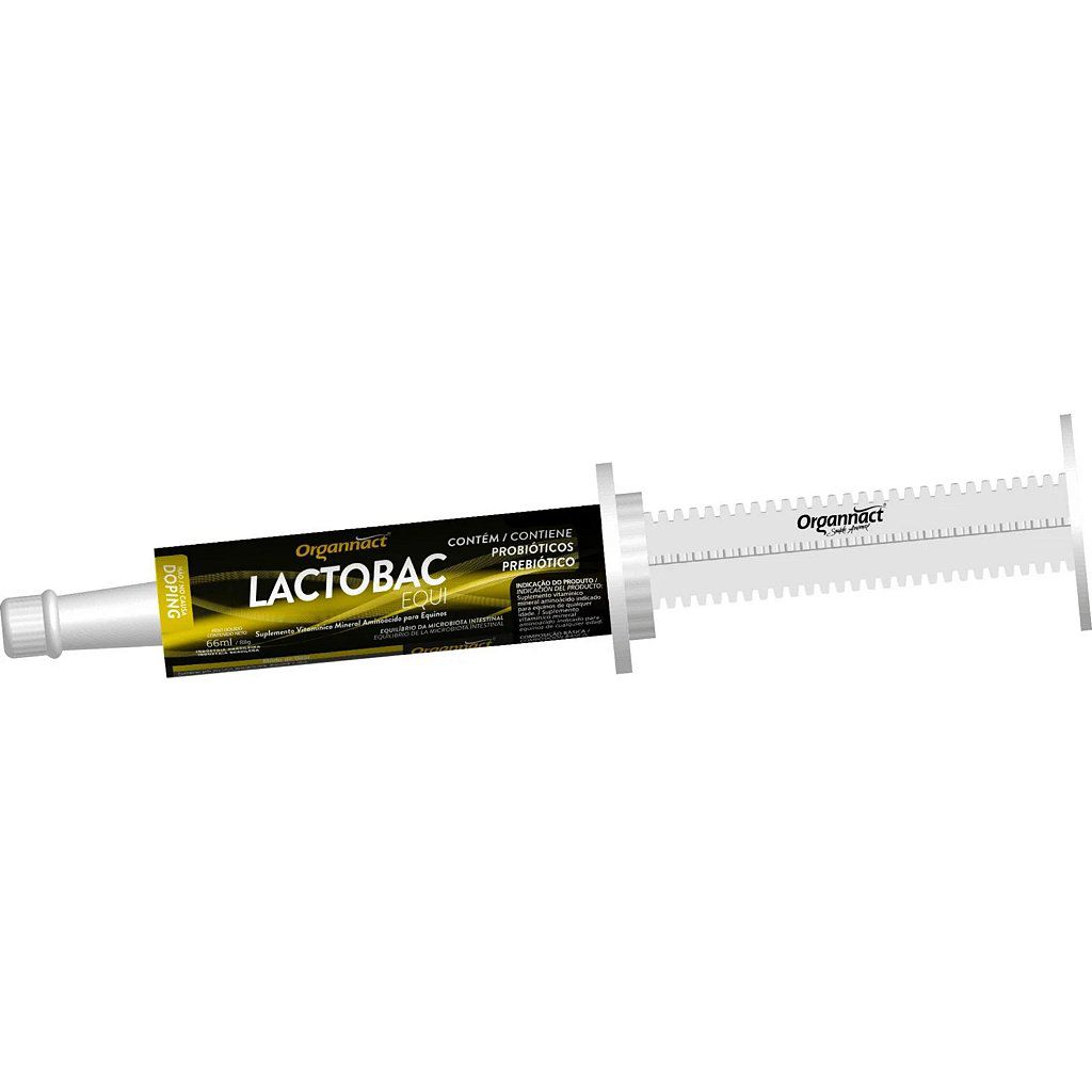 Lactobac Equi 40 Gr / 28 mL - Organnact - Kajavet Farmácia Veterinária