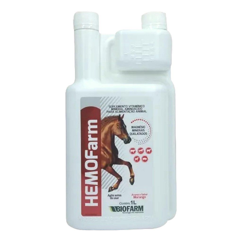 Hemofarm 1000 mL - Biofarm - Kajavet Farmácia Veterinária