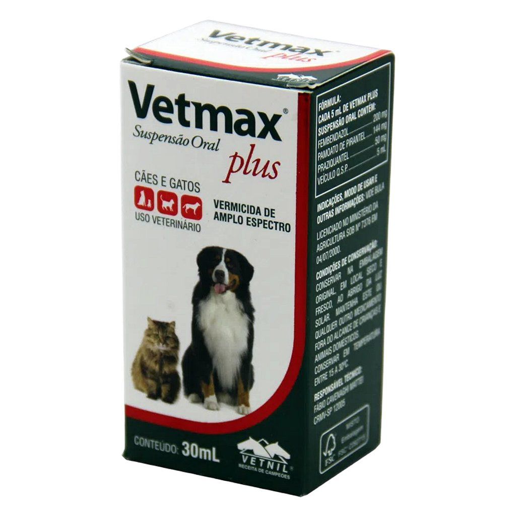 Vetmax Suspensão Oral 30 mL - Vetnil - Kajavet Farmácia Veterinária