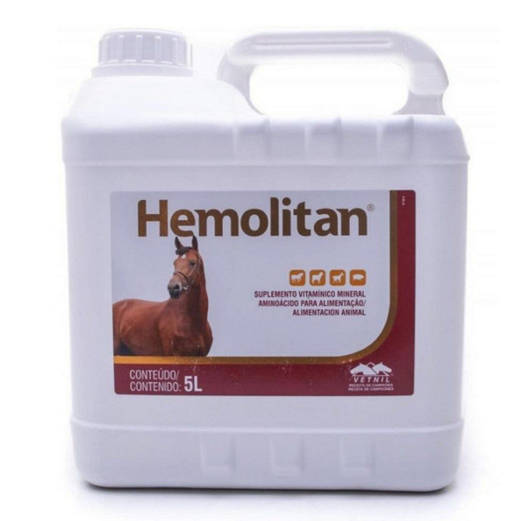 Hemolitan Galão 5 Lt - Vetnil - Kajavet Farmácia Veterinária