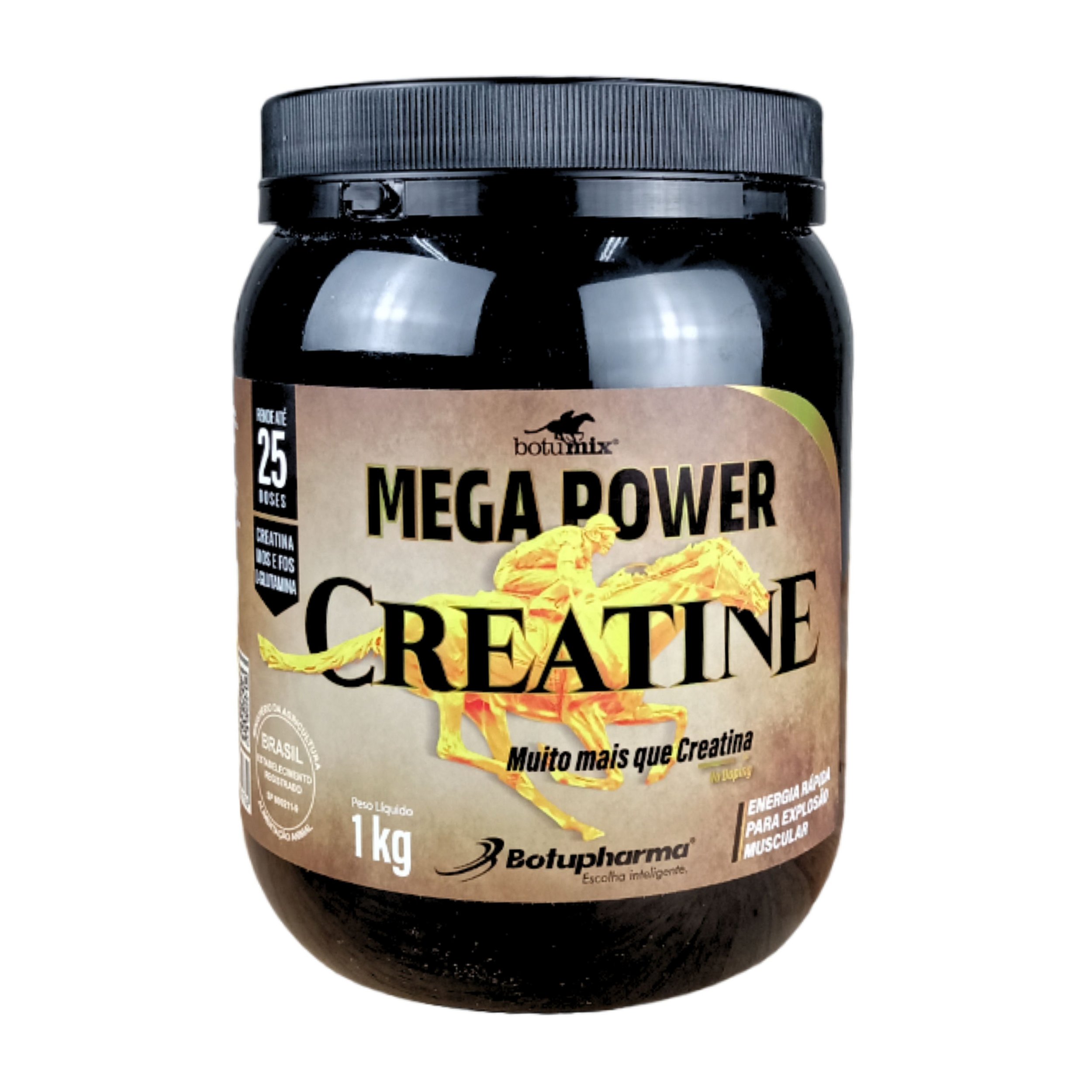 Creatine Mega Power 500 Gr - Botupharma - Kajavet Farmácia Veterinária