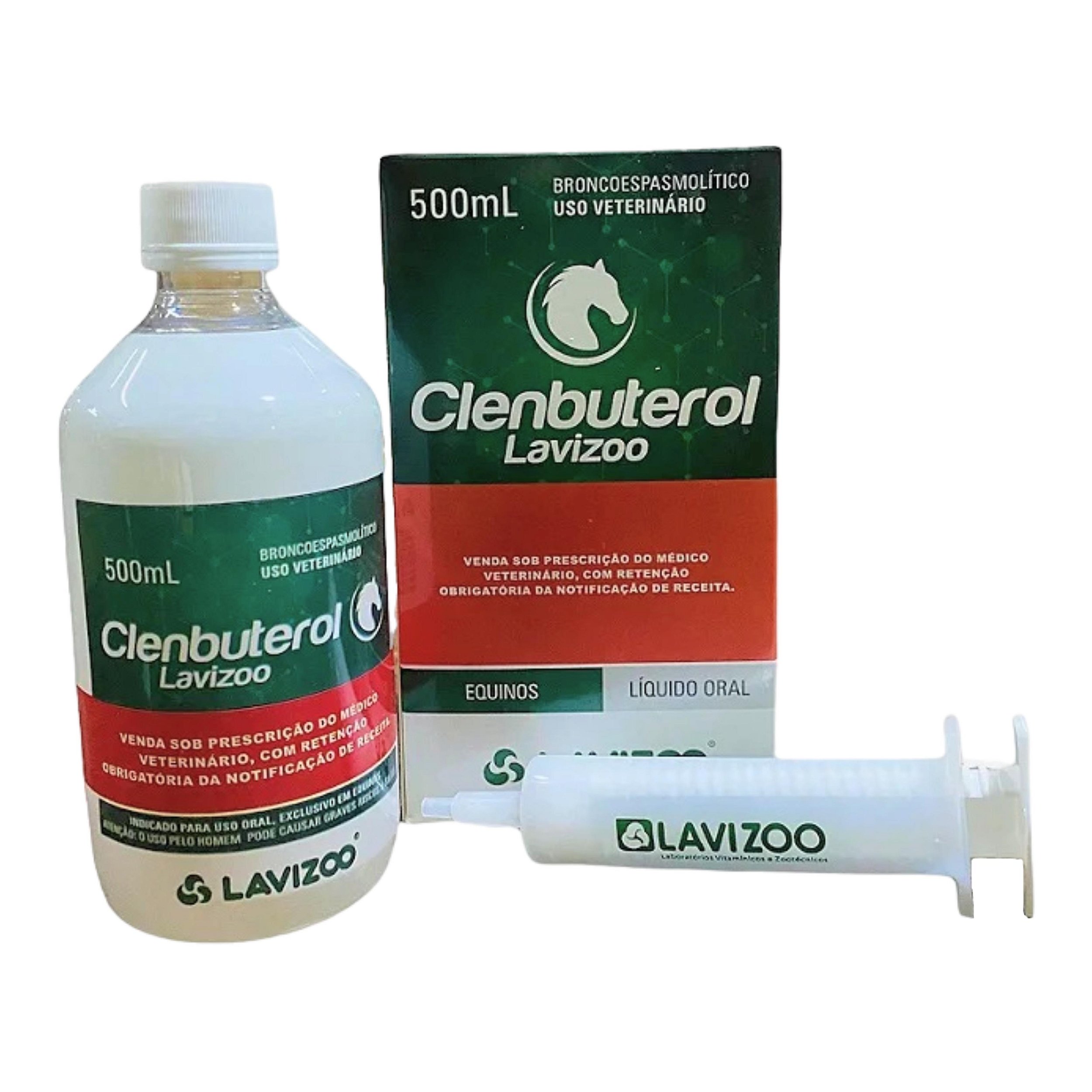 Clenbuterol 500 mL (Controlado) - Lavizoo - Kajavet Farmácia Veterinária