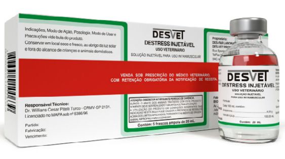 Destress (Azaperone) Fr 20 mL (Controlado) - Des-Vet - Kajavet Farmácia ...