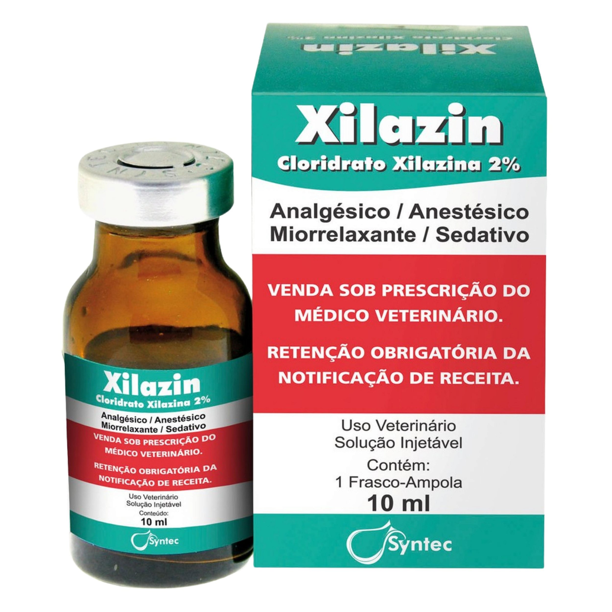 Xilazin Xilazina 2% 10 mL (Controlado) - Syntec - Kajavet Farmácia ...