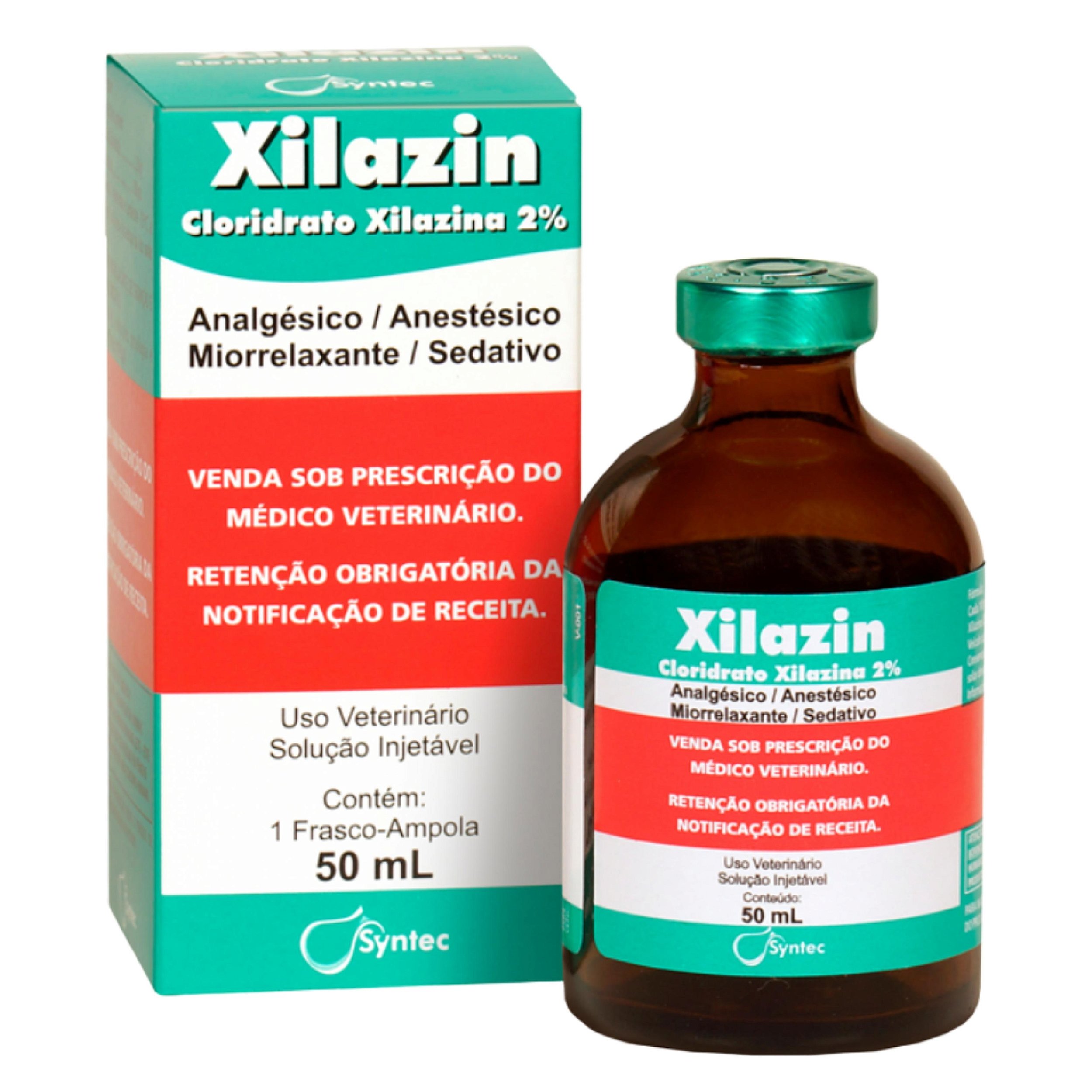 Xilazin Xilazina 2% 50 mL (Controlado) - Syntec - Kajavet Farmácia ...