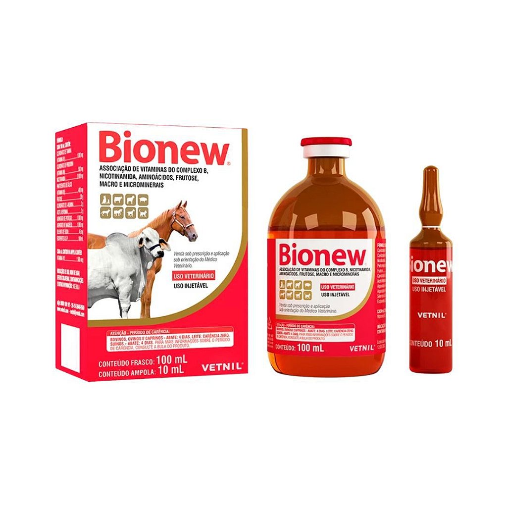Bionew 100 mL + Ornitil 100 mL - Vetnil - Kajavet Farmácia Veterinária