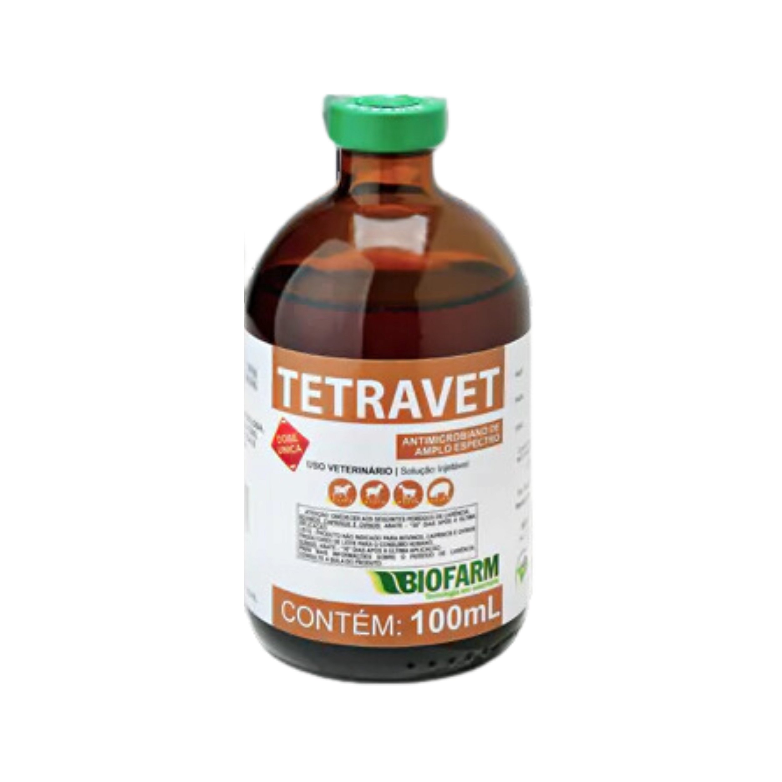 Tetravet 100 mL - Biofarm - Kajavet Farmácia Veterinária