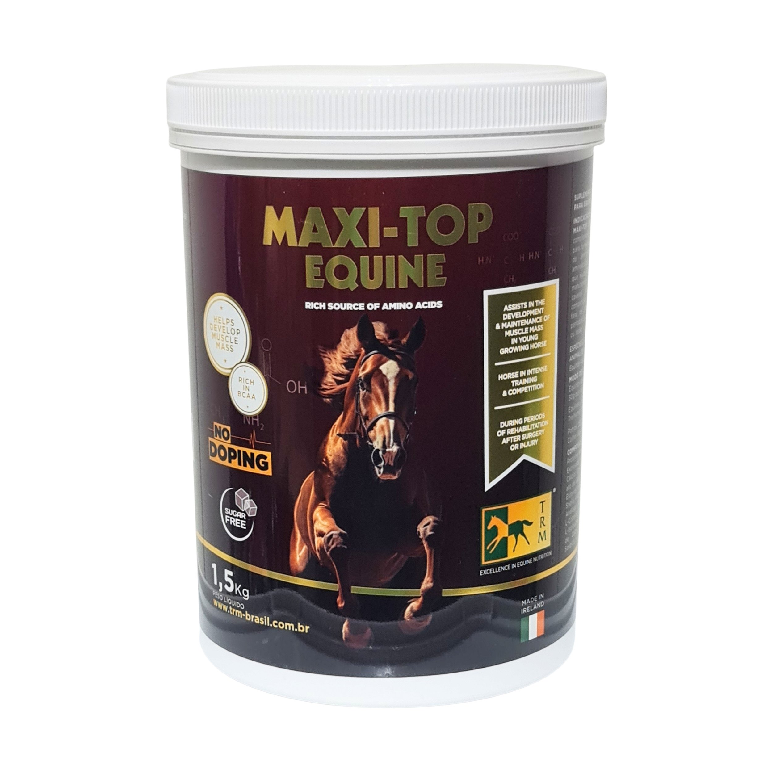 Maxi-Top Equine 1,5 Kg - TRM - Kajavet Farmácia Veterinária