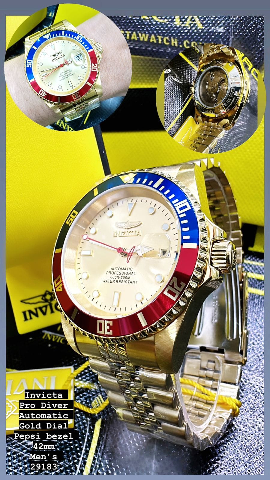 Relógio Invicta Pro Diver - 29183 (Automatico) - Armlock Import