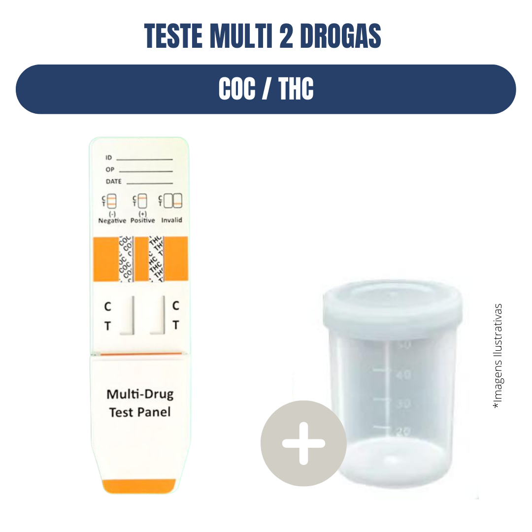 Testes de Drogas Multidrogas 2 - 5 Unid - Grupo América Saúde