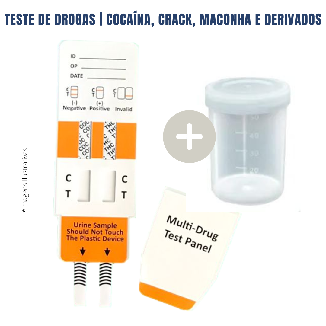 Teste Rápido Toxicológico 2 Drogas Coc-thc - 10un - Grupo América Saúde