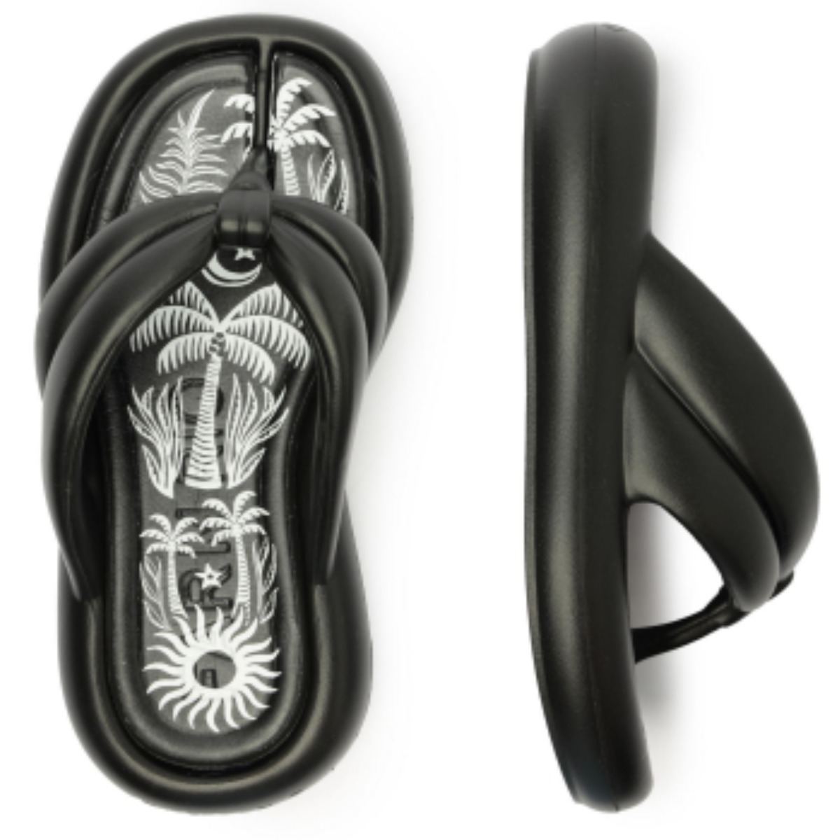 Chinelo Flatform Katita Coqueiral - FARM - Moda Colorida