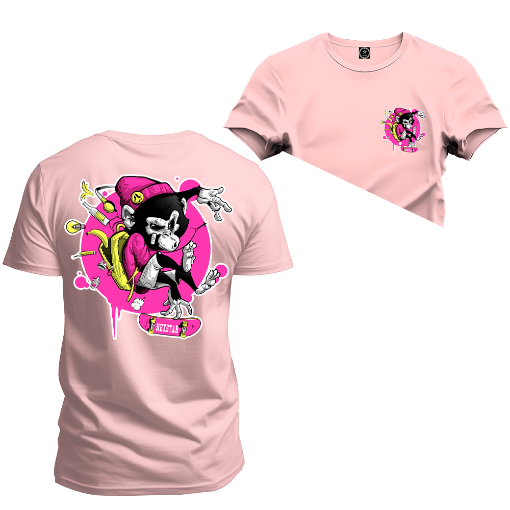 CAMISETA PLUS SIZE SKATISTA FRENTE COSTAS - Nexstar