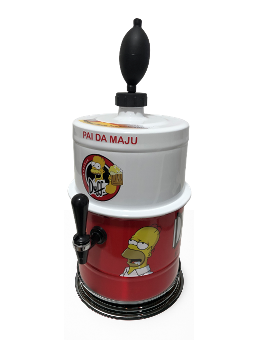 Chopeira Personalizada Duff Homer com base giratória - Empório Chopeira