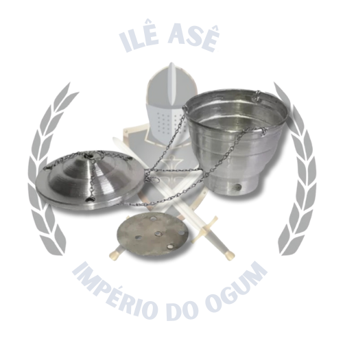 TURIBULO DE ALUMINIO POLIDO - G - www.imperiodoogum.com.br