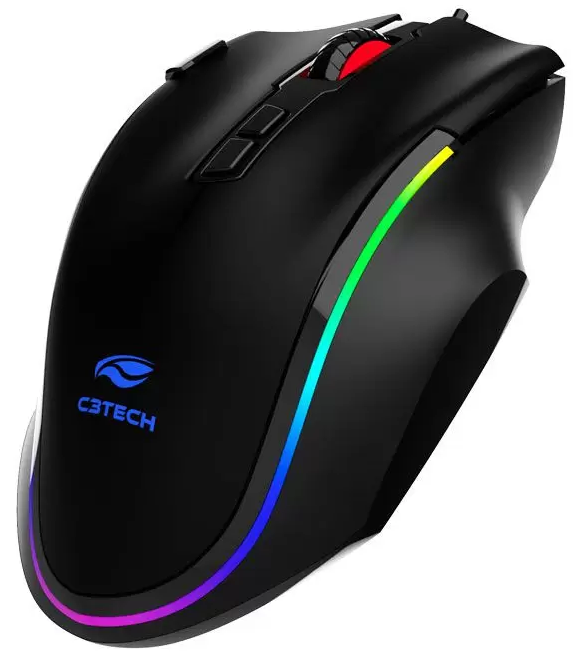 Mouse Gamer C3Tech, Mouse Gamer MG-520BK C3Tech, Mouse Gamer Preto ...