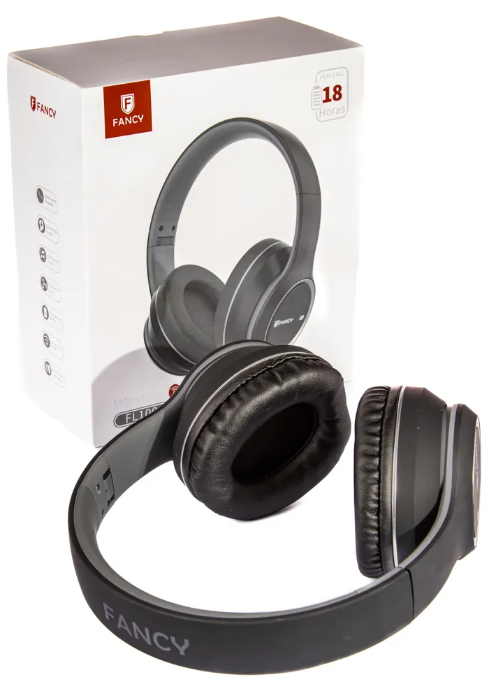 Fone Bluetooth FL100 Fancy, Fone Bluetooth Fancy, Fone Bluetooth Preto ...