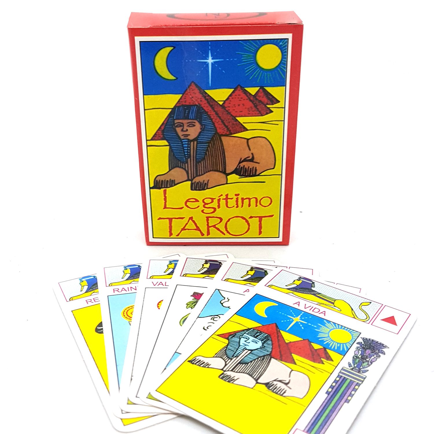 Baralho Tarô Legítimo Tarot Egípcio 40 Cartas c/ Manual - Flash Mystic