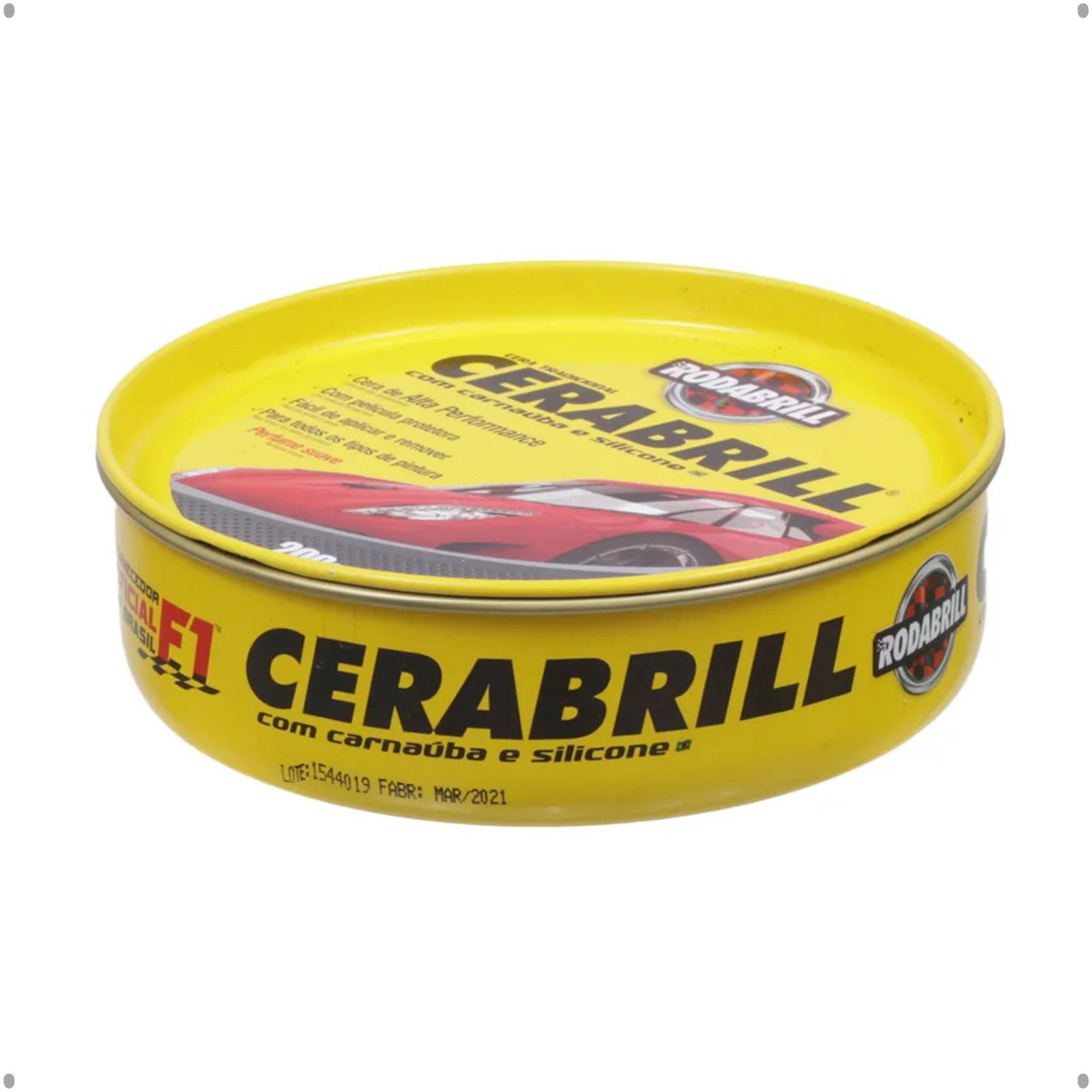 Cera Automotiva Tradicional Cerabrill Lata 200gr Rodabrill - Auto Peças ...