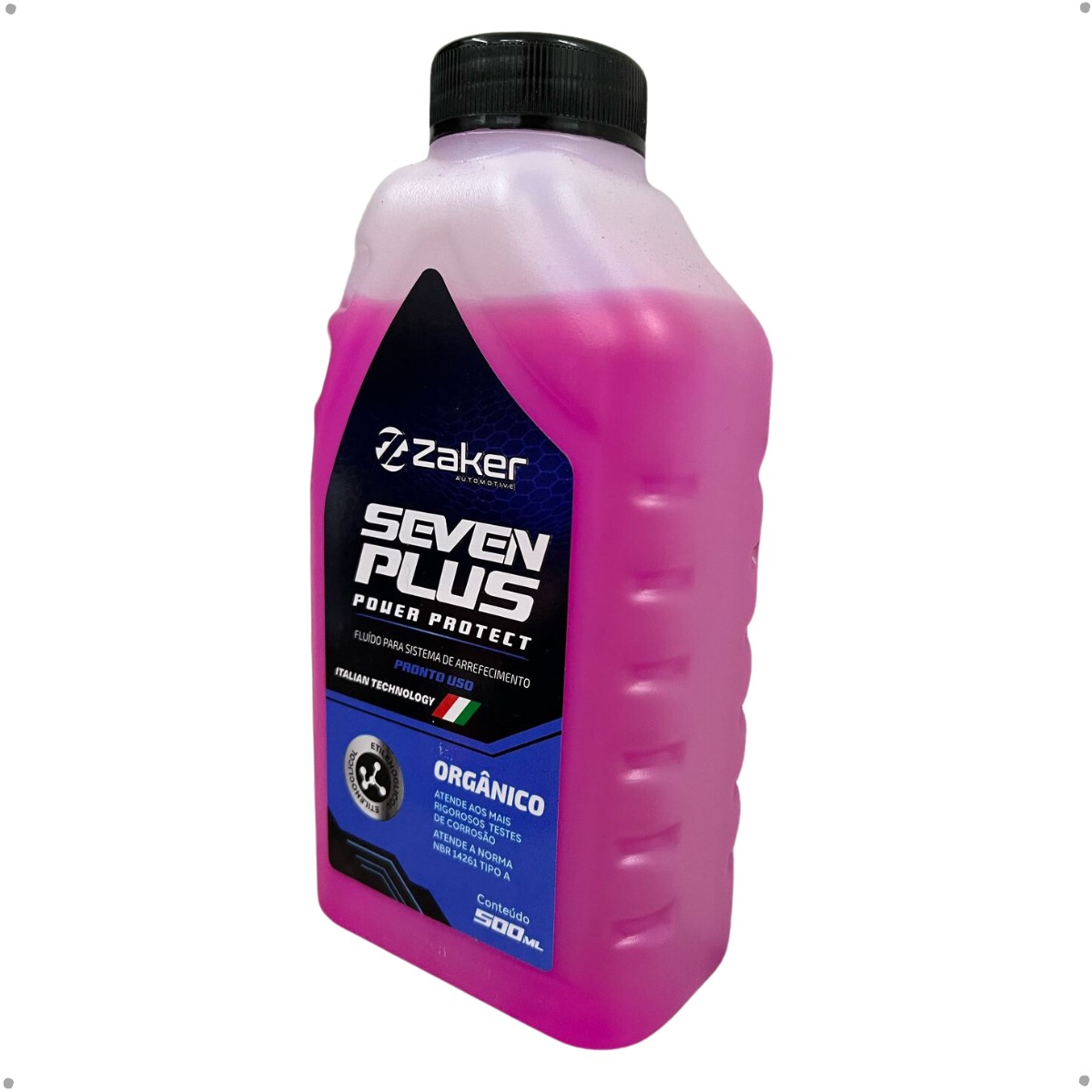 Aditivo Radiador Rosa Pronto Uso 500ML Zaker Seven Plus - Auto Peças ...