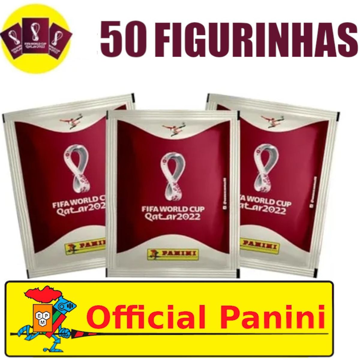 50 FIGURINHAS COPA DO MUNDO 2022 ÁLBUM (10 ENVELOPES) - PANINI - Loja ...