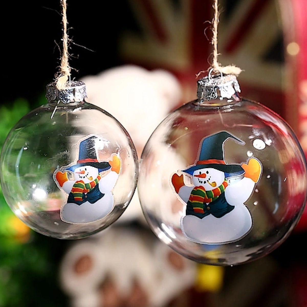 BOLINHA NATAL PORTA FOTO BOLA ESFERA ACRÍLICO PERSONALIZAR 7CM 30UN ...