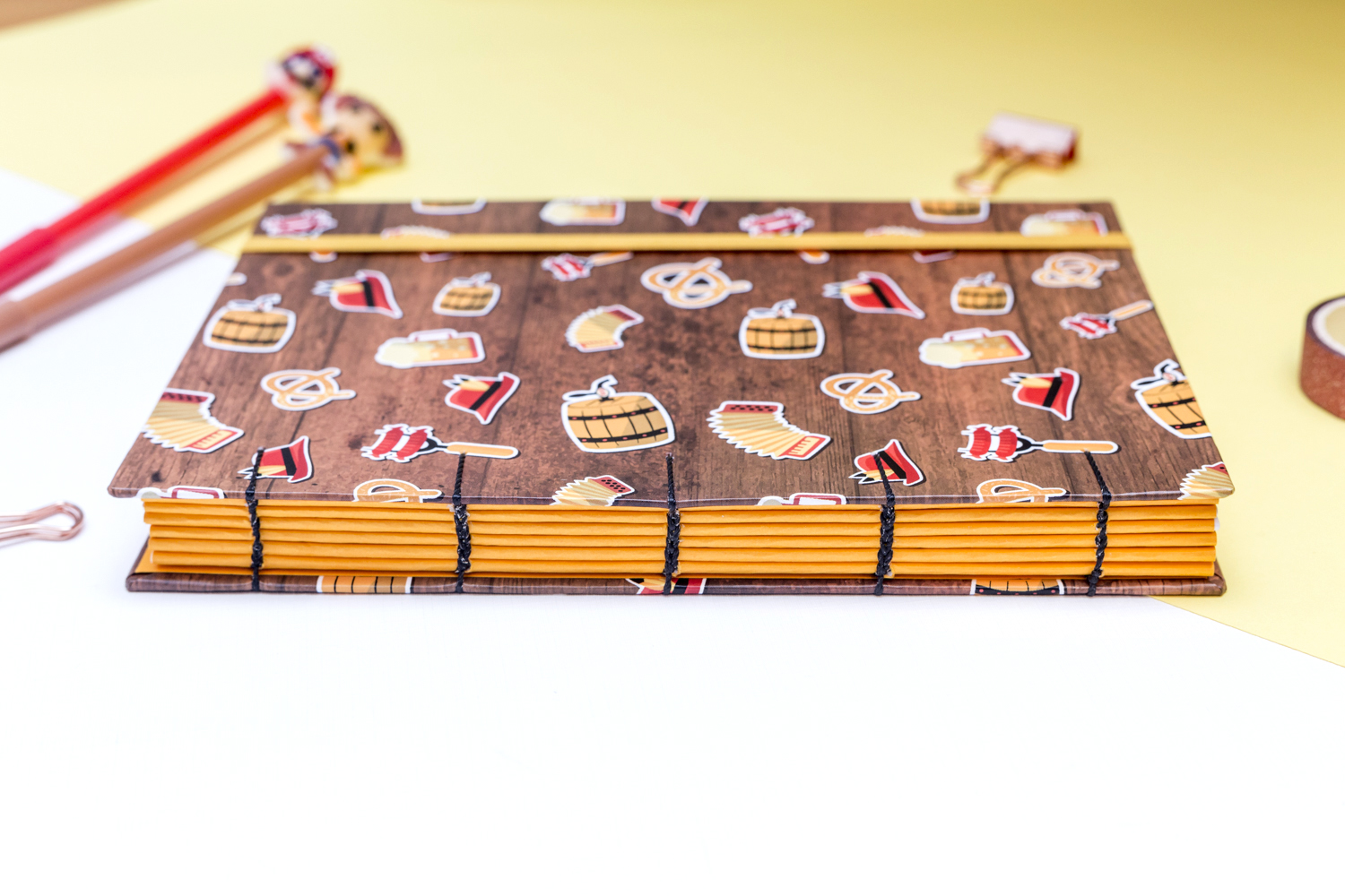 Caderno Bullet Journal Copta | Coleção Viagens | Alemanha - Make My Memo