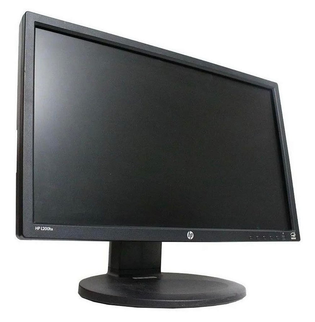 Monitor HP L200HX LED 20" preto 100V/240V - FAMIL INFORMATICA