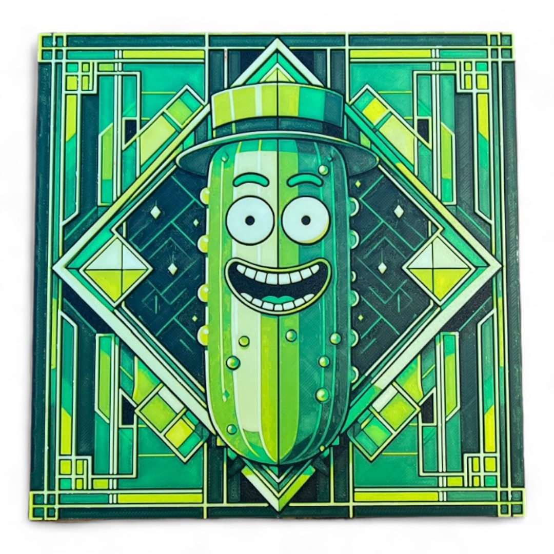 Art Deco Quadro Rick Pepino - Rick and Morty 18cmx18cm - MetArt Studio ...